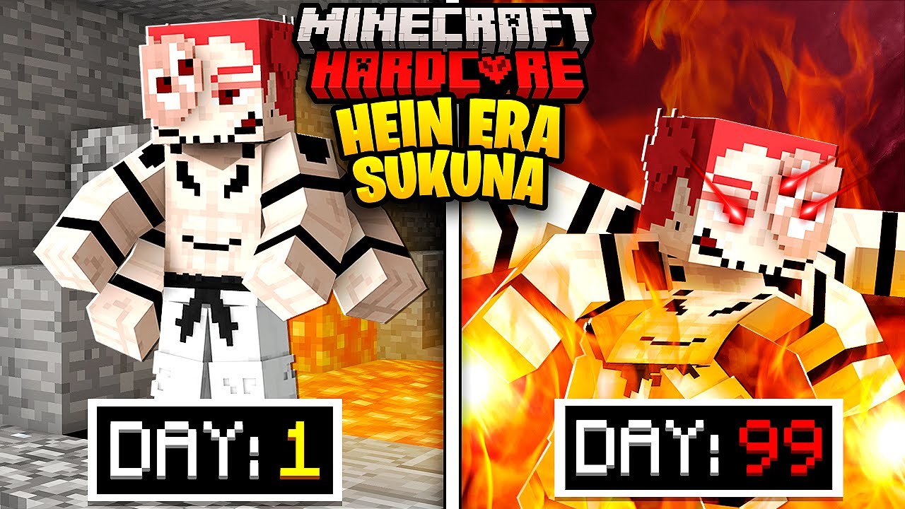 I Played Minecraft Jujutsu Kaisen As Heian Era Sukuna For 100 DAYS ...