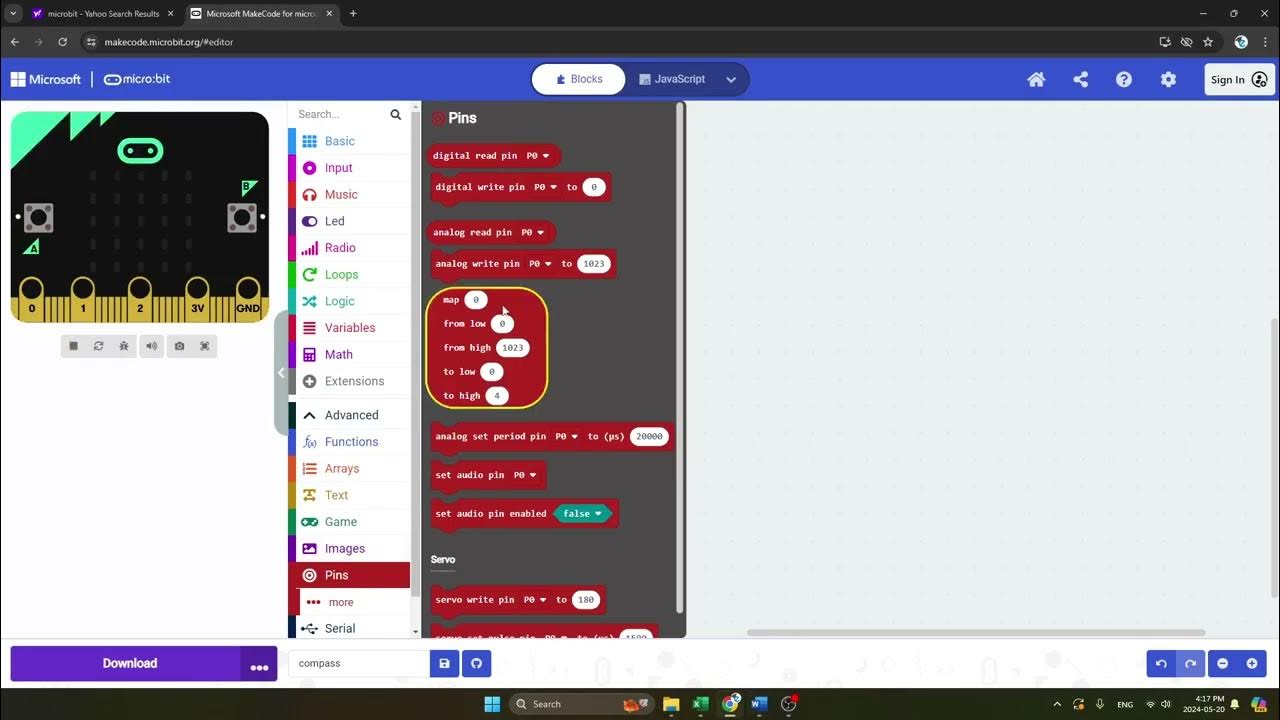 9 display making primary colors of light in microbit - YouTube