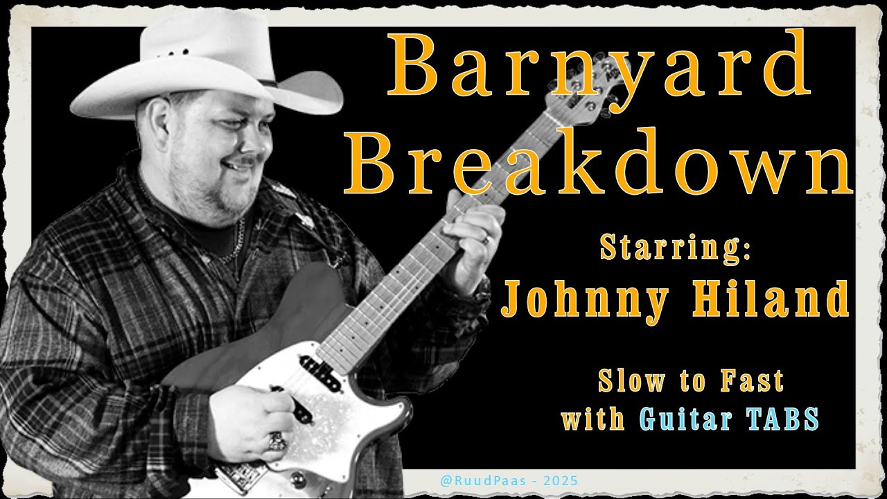Johnny Hiland Barnyard Breakdown guitar tabs - YouTube