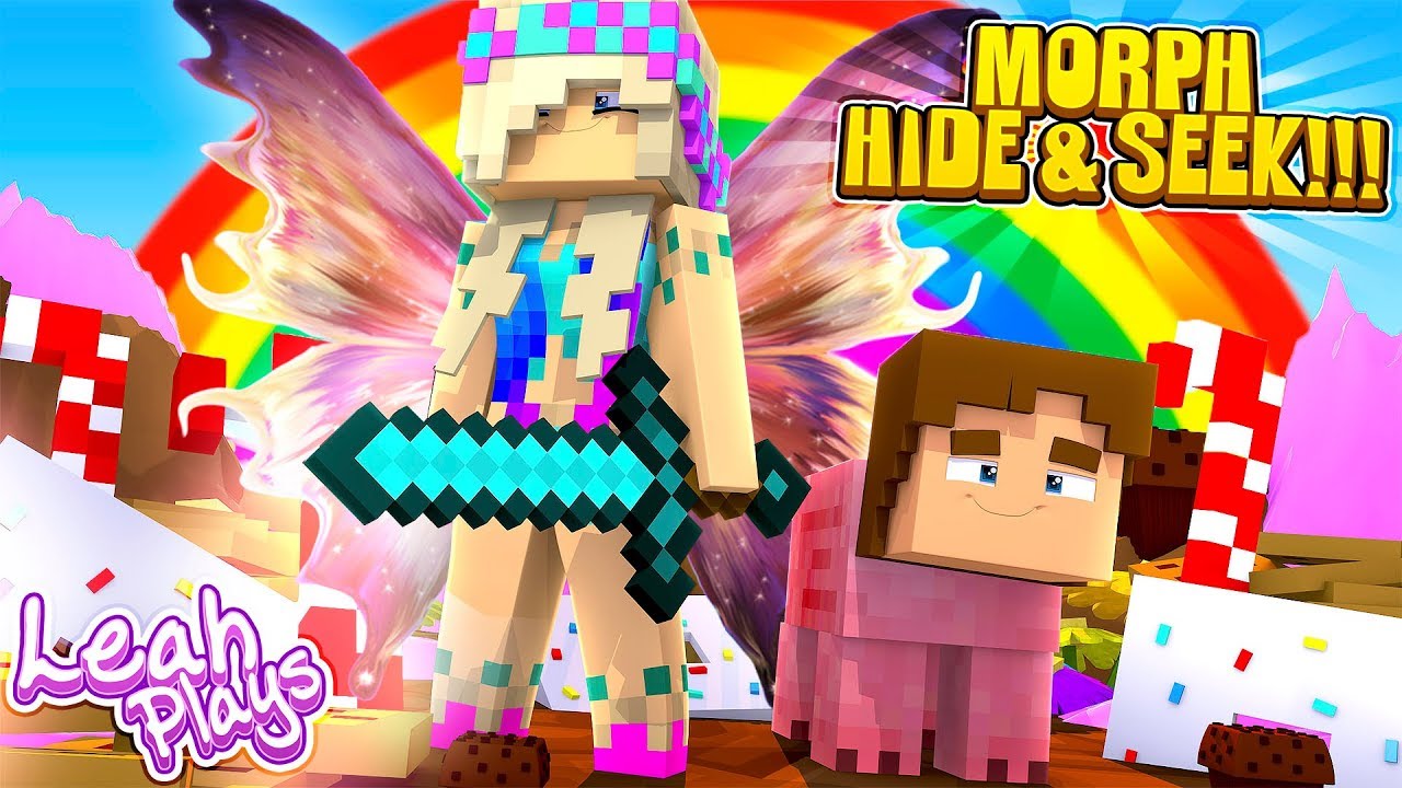 Minecraft Little Leah Plays HIDE & SEEK AS A FAIRY IN CANDY LAND ...