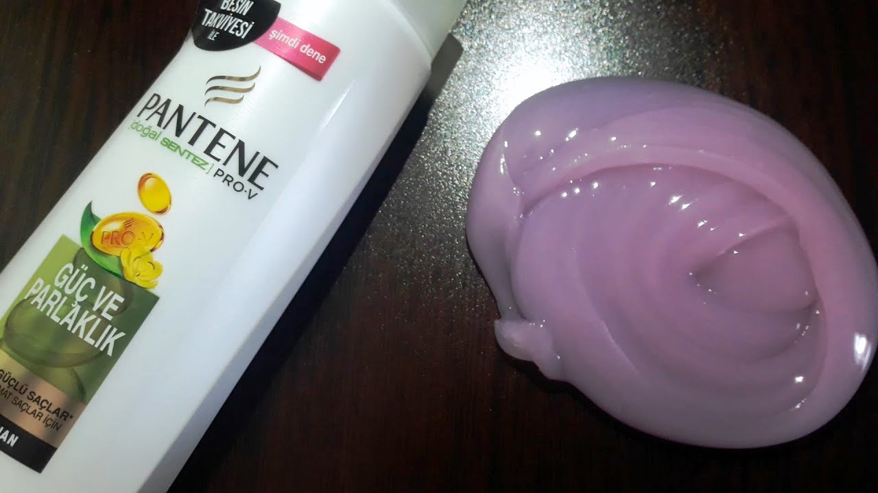Making BUBBLE Slime with Shampoo,slaym yapımı,Pantene ile pofuduk slime ...