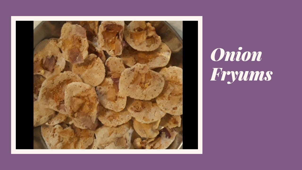 Ullipaya Vadiyalu / Onion Fryums / Fryums recipe - YouTube