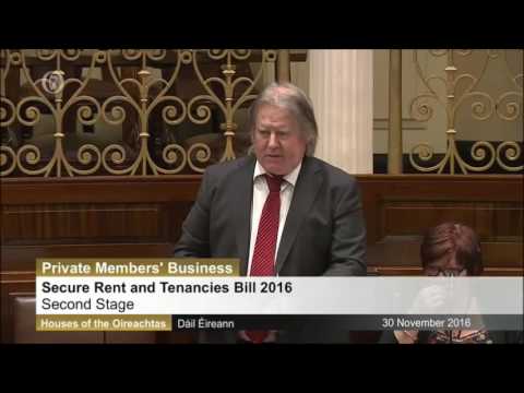 Tommy Broughan TD's Dáil speech on the Secure Rent and Tenancies Bill ...