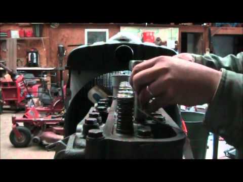 Torquing head on IH C-153 engine - YouTube