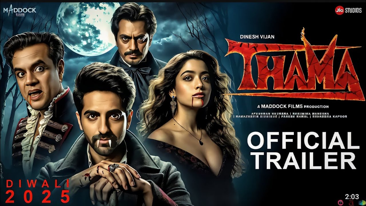 World of Thama - Hindi Trailer | Ayushmann, Rashmika, Paresh ...