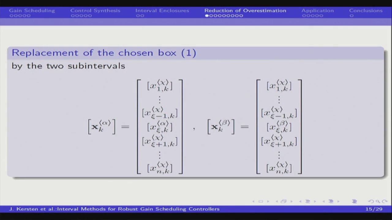 Session 4 Control Systems 1 Interval Methods For Robust Gain Scheduling Controllers Youtube