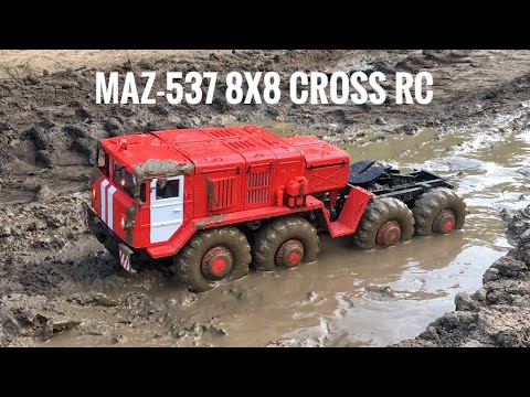 Cross RC BC8 MAZ-537 8x8 (18+) - YouTube