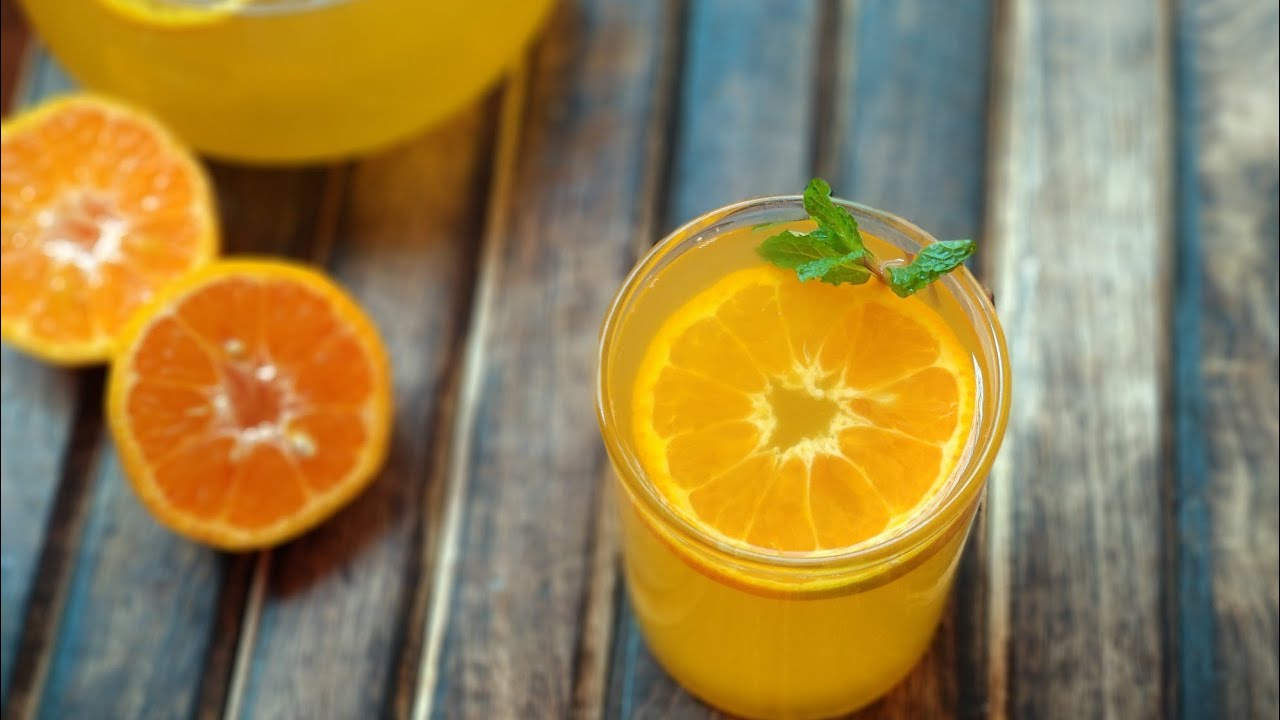 Orange Mint Detox Water for Weight Loss||Orange Mint Cooler||Weight ...