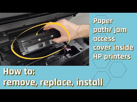 HP Paper Jam Access Cover - How To Replace - YouTube