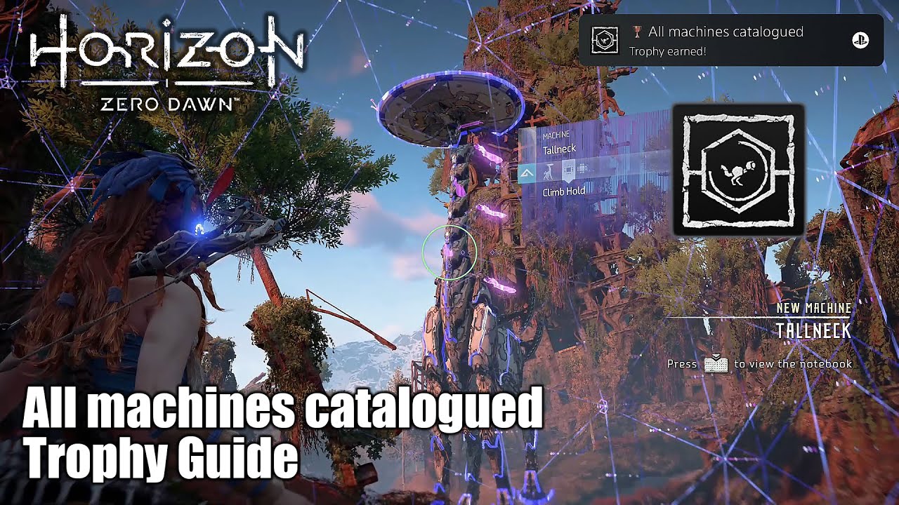 Horizon Zero Dawn • All machines catalogued Trophy Guide (Focus scanned ...