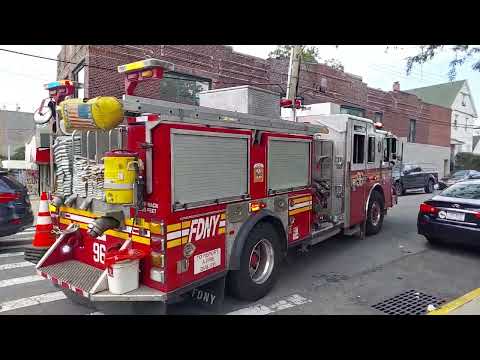 FDNY Engine 96 acting 63 responding to a EMS call 9-4-23 - YouTube