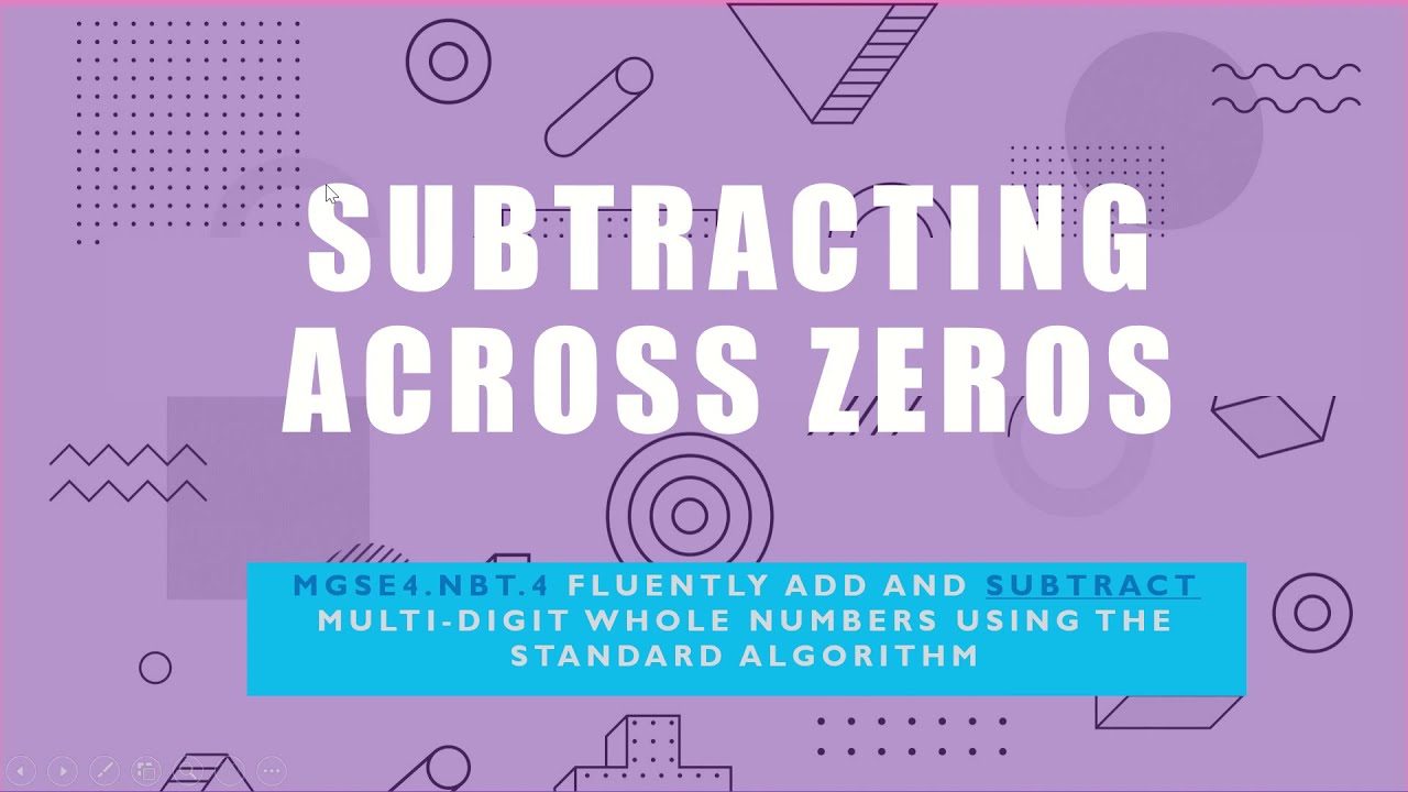 Subtraction Across Zeros YouTube Subtraction Across Zeros YouTube