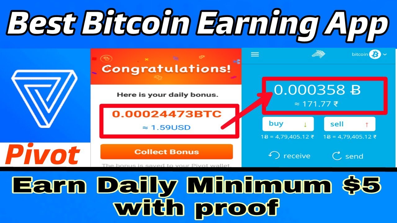 Earn free Btc by pivot apps daily 100$ upto 4 btc - YouTube