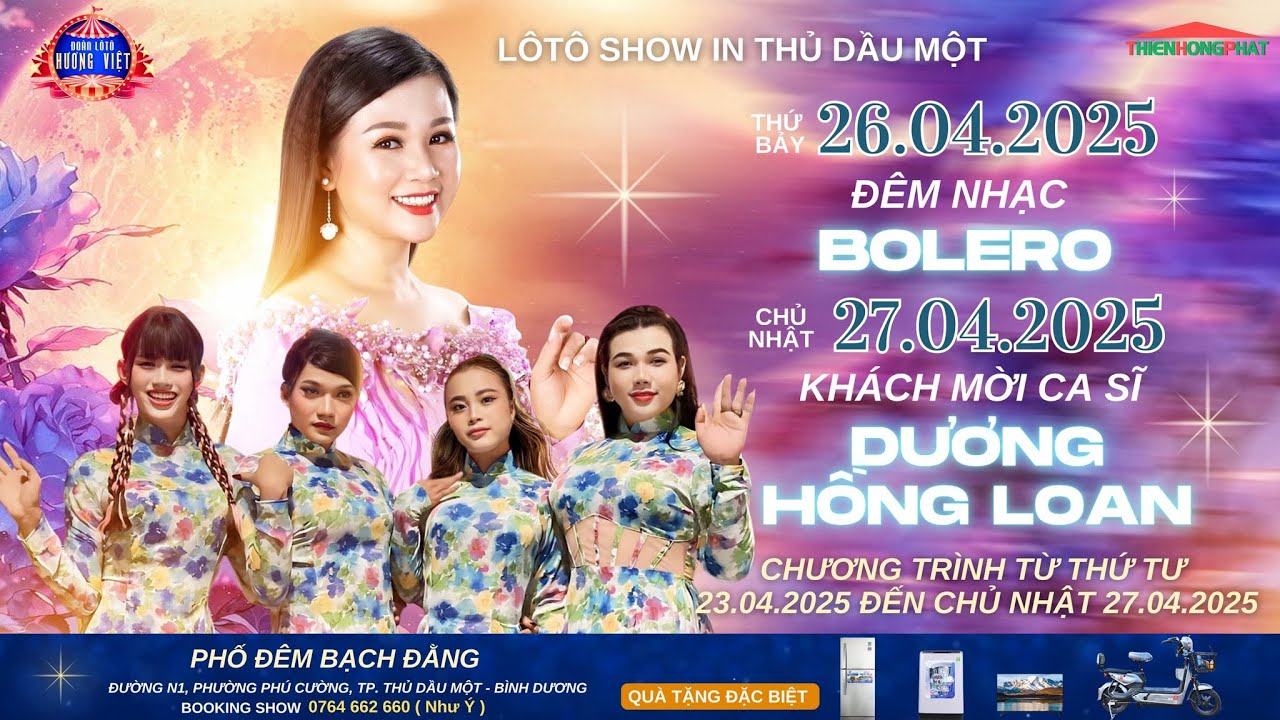 Loto Show Hương Việt Đêm Nhạc Bolero Thứ 7 (26/4/2025) - YouTube