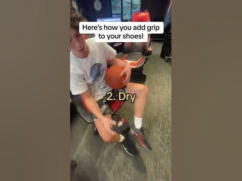 Dusty courts make your basketball shoes slippery? Here’s how to add more grip! #basketball # ...