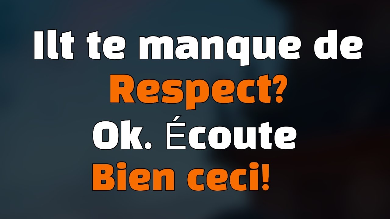 5 leçons pour gérez le manque de respect (À ne pas manquer) - YouTube