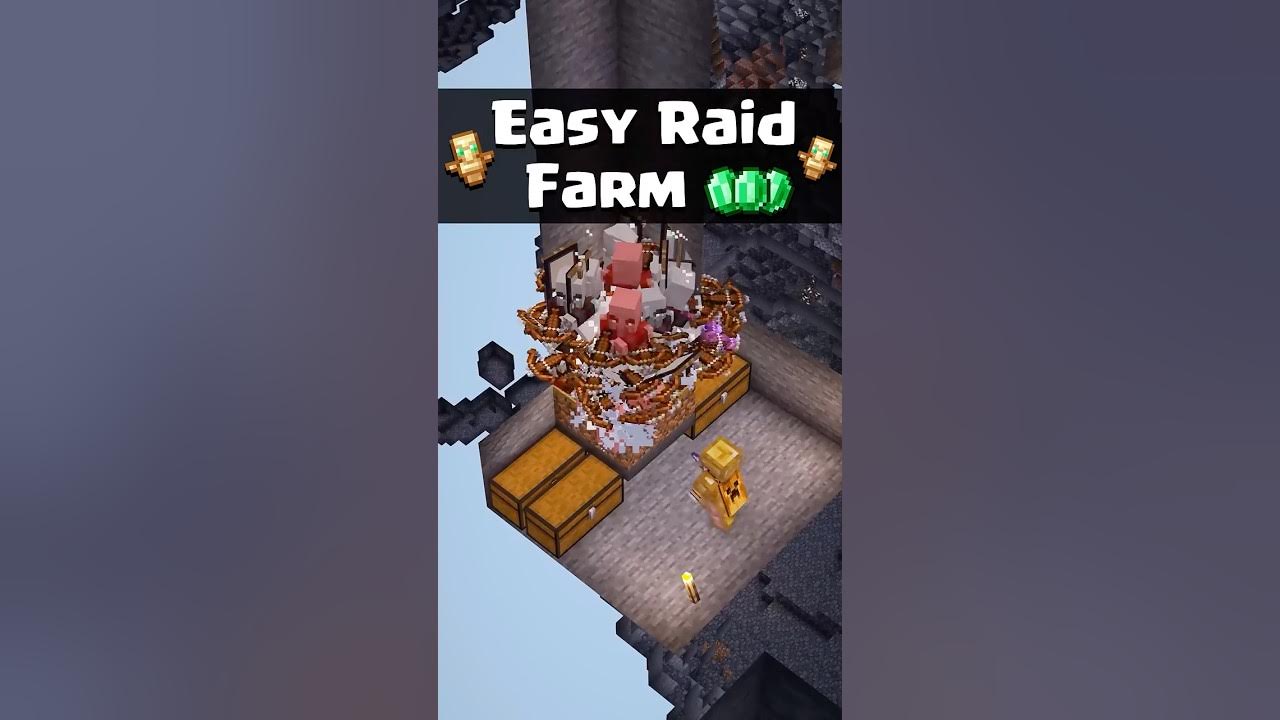 Minecraft Easy Raid Farm! - YouTube