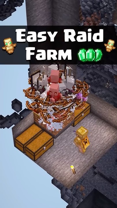 Minecraft Easy Raid Farm! - YouTube
