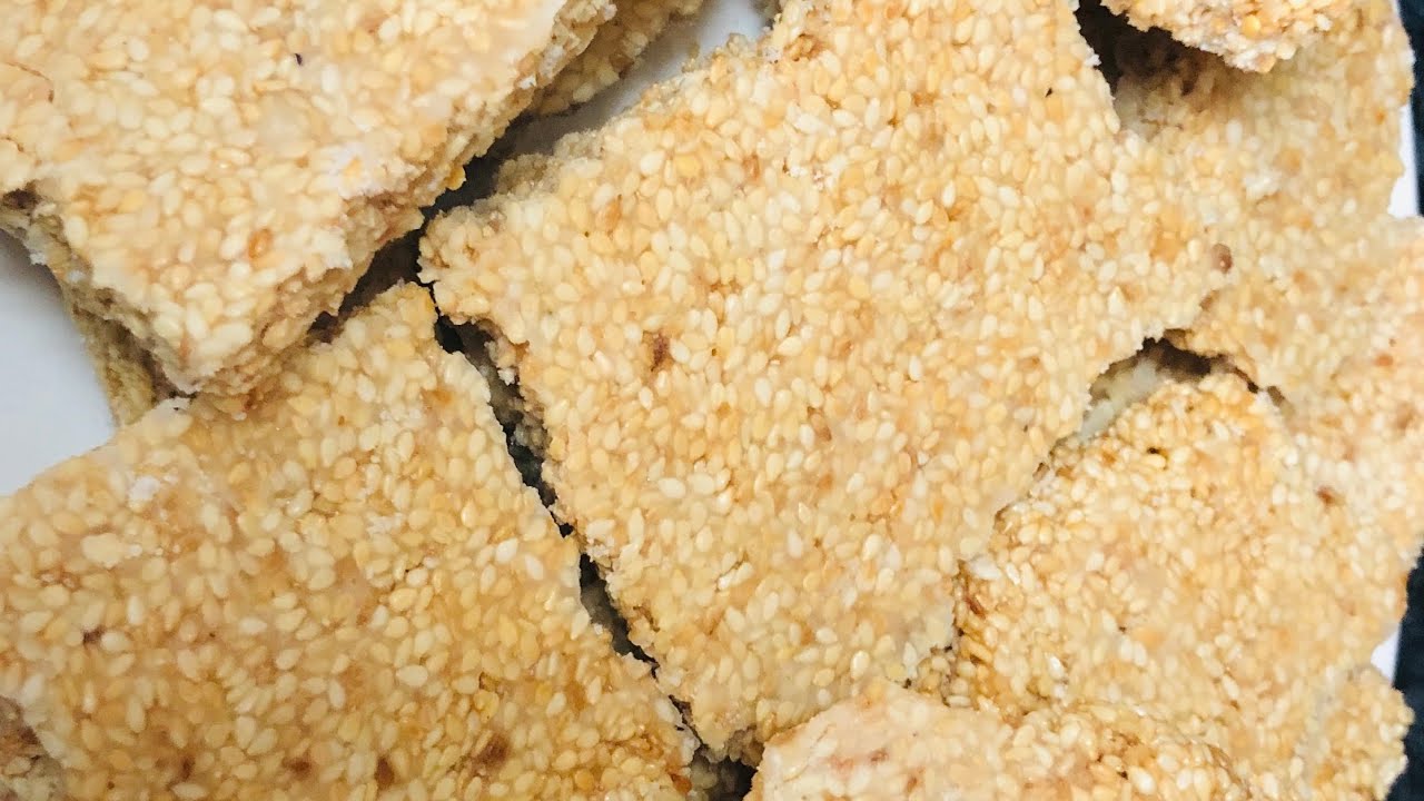 How to make sesame candy bar - YouTube