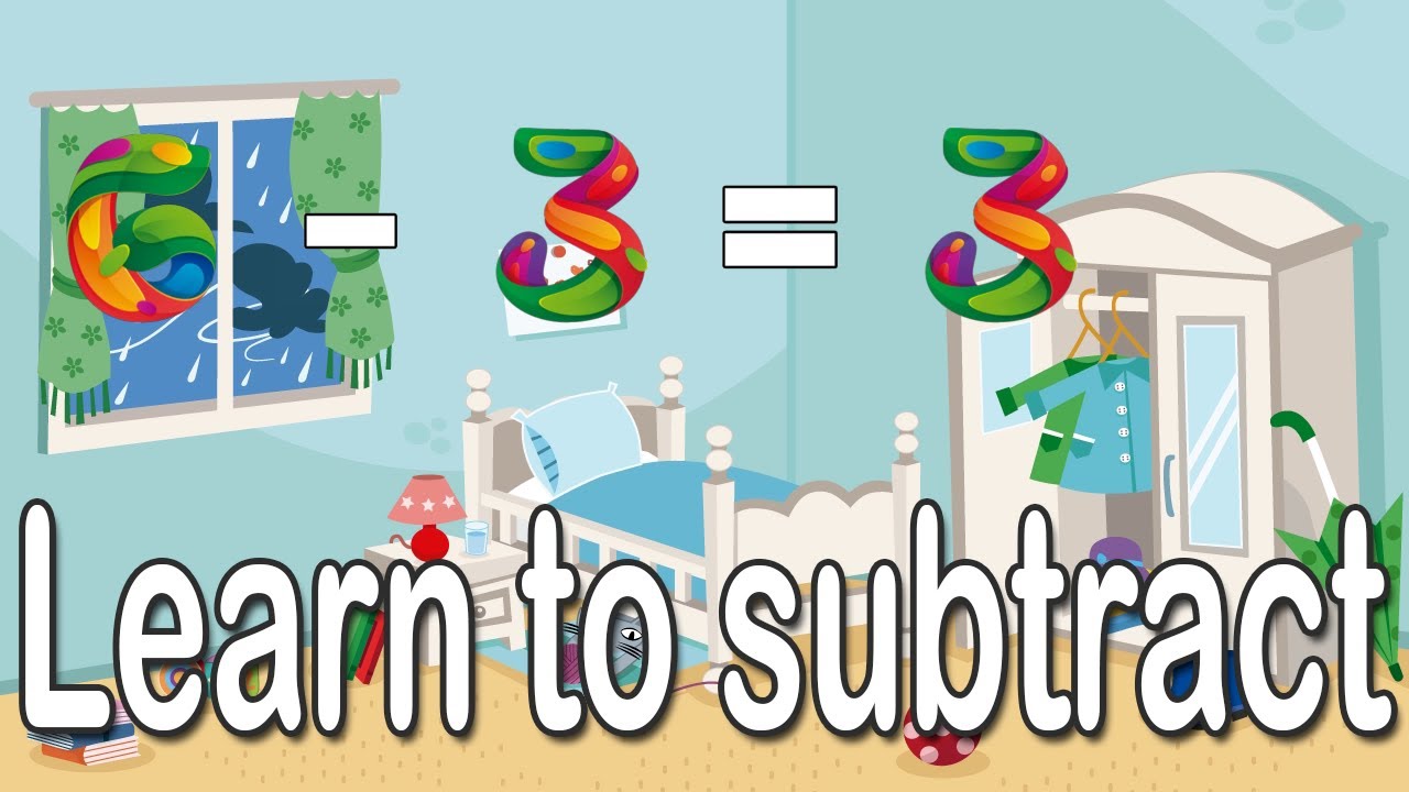 Learning to subtract for children - YouTube