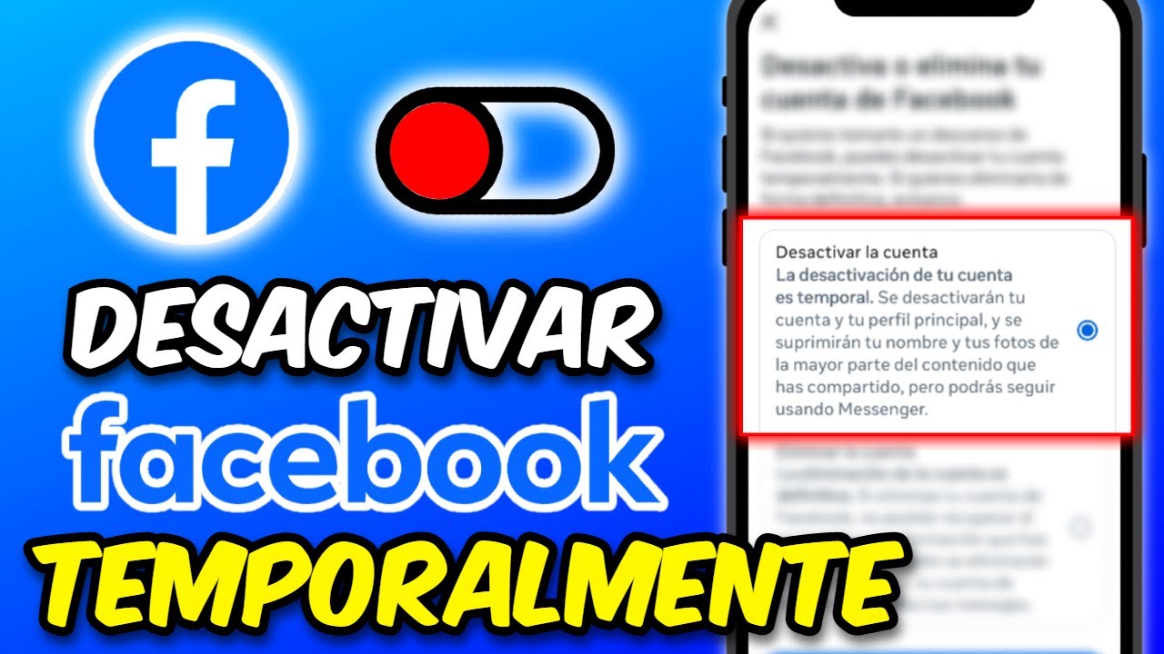 Cómo Desactivar tu Cuenta de Facebook Temporalmente (Fácil y Rápido ...