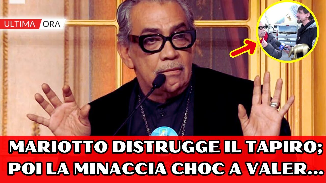 Scena agghiacciante, Guillermo Mariotto; Distrugge il Tapiro di ...