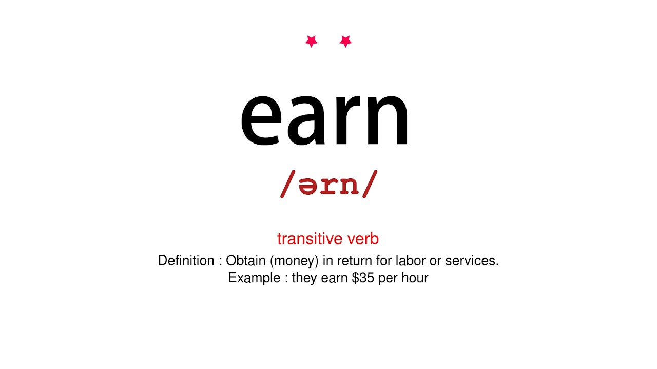 How to pronounce earn - Vocab Today - YouTube