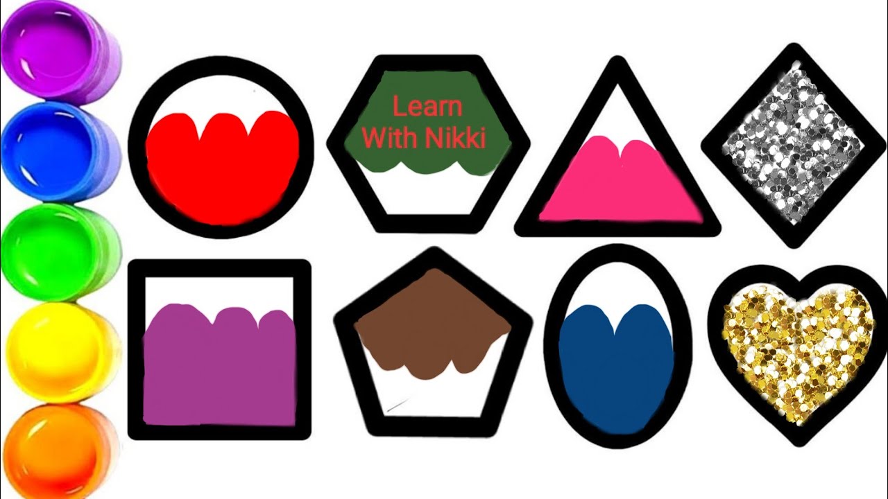 Shapes drawing activity learning video for preschool kids & toddlers ...