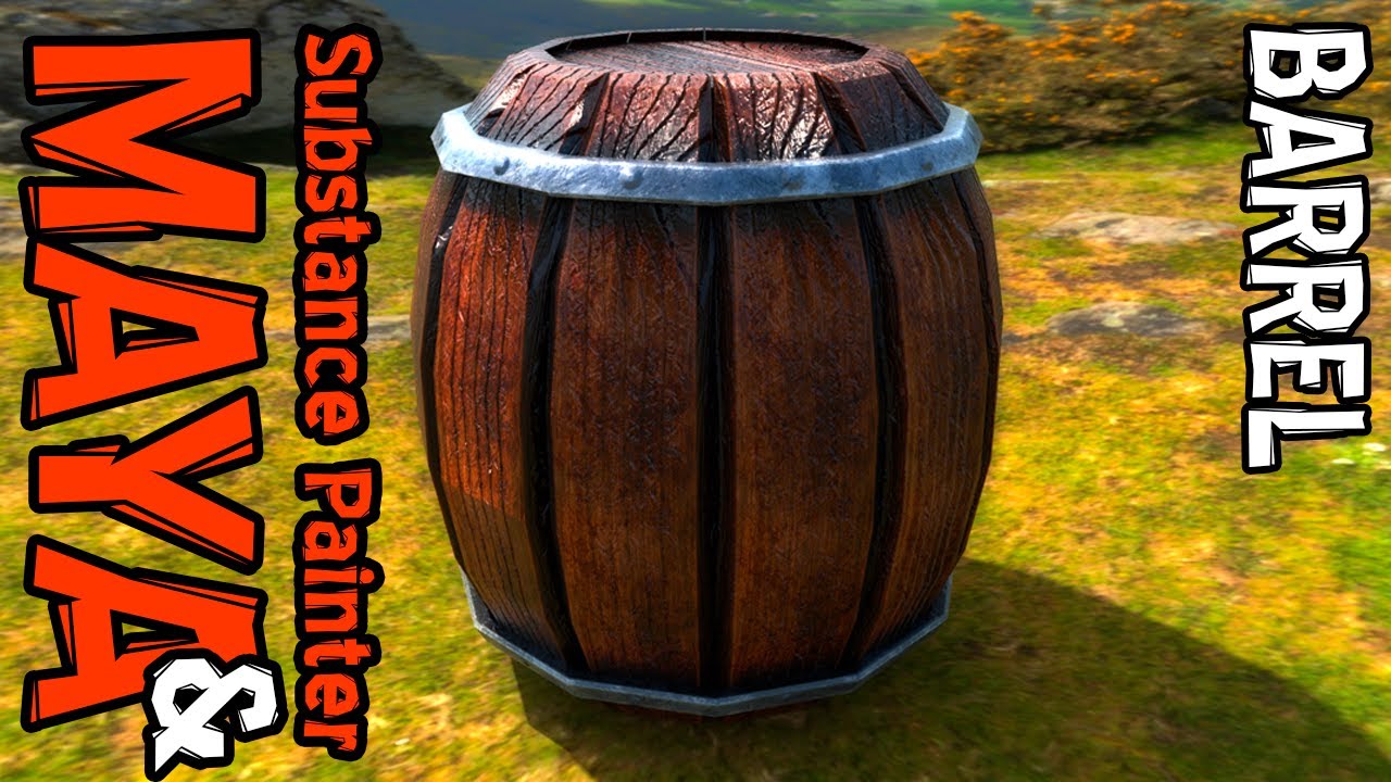 Maya + SP 3D Tutorial: Barrel - YouTube