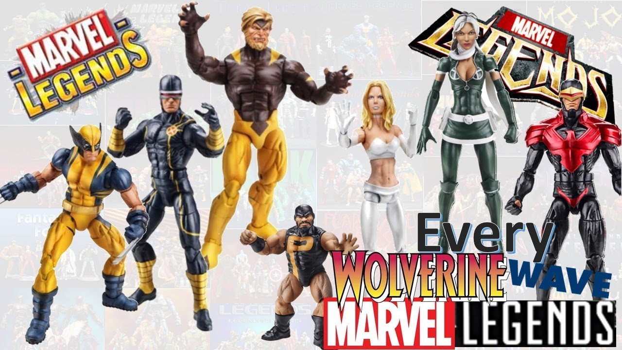 Every Wolverine Wave Marvel Legends Comparison List Puck - YouTube