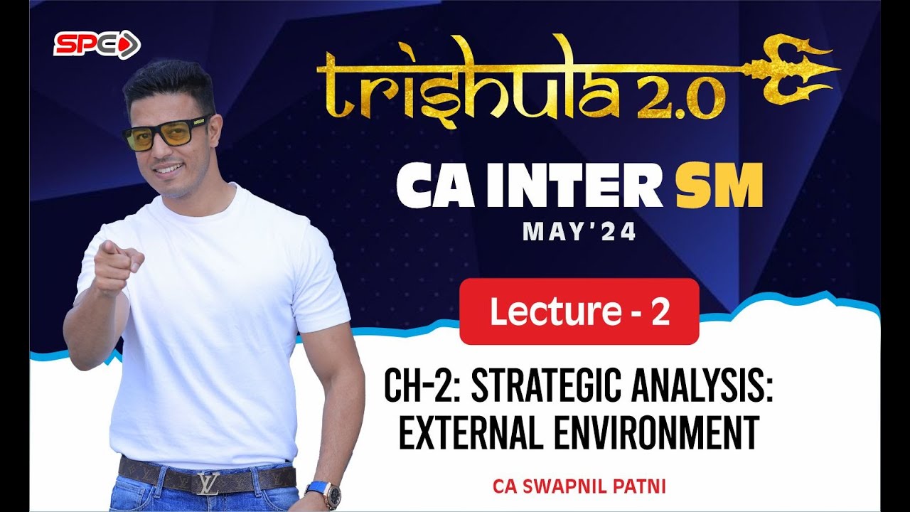 CA INTER SM CHAPTER 2-STRATEGIC ANALYSIS EXTERNAL ENVIRONMENT REVISION FOR MAY 24BY CA SWAPNIL ...
