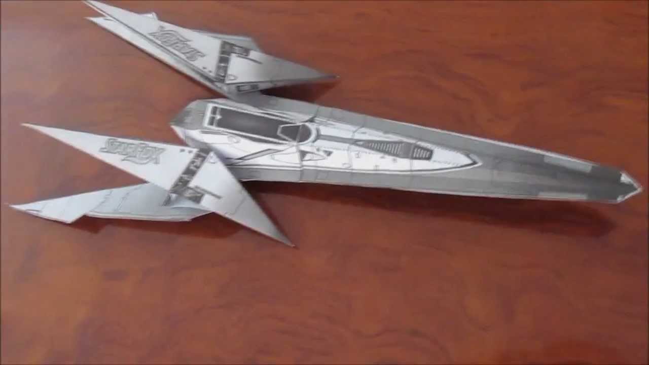 Arwing Papercraft - YouTube