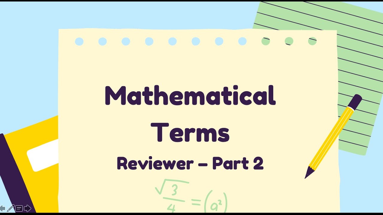 Mathematical Terms - Part 2 | REVIEWER - YouTube