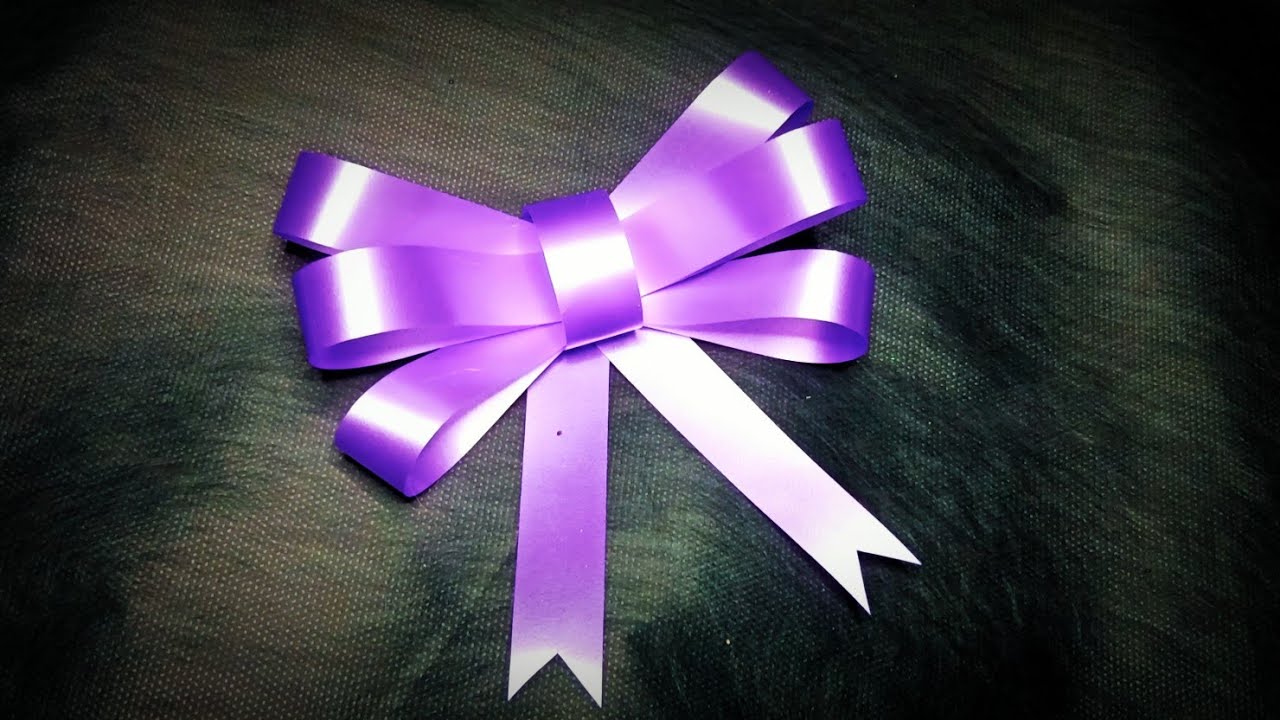 🎀😍 Tutorial Cara Mudah Membuat Pita Simple 😍🎀 || Cara membuat pita dari ...