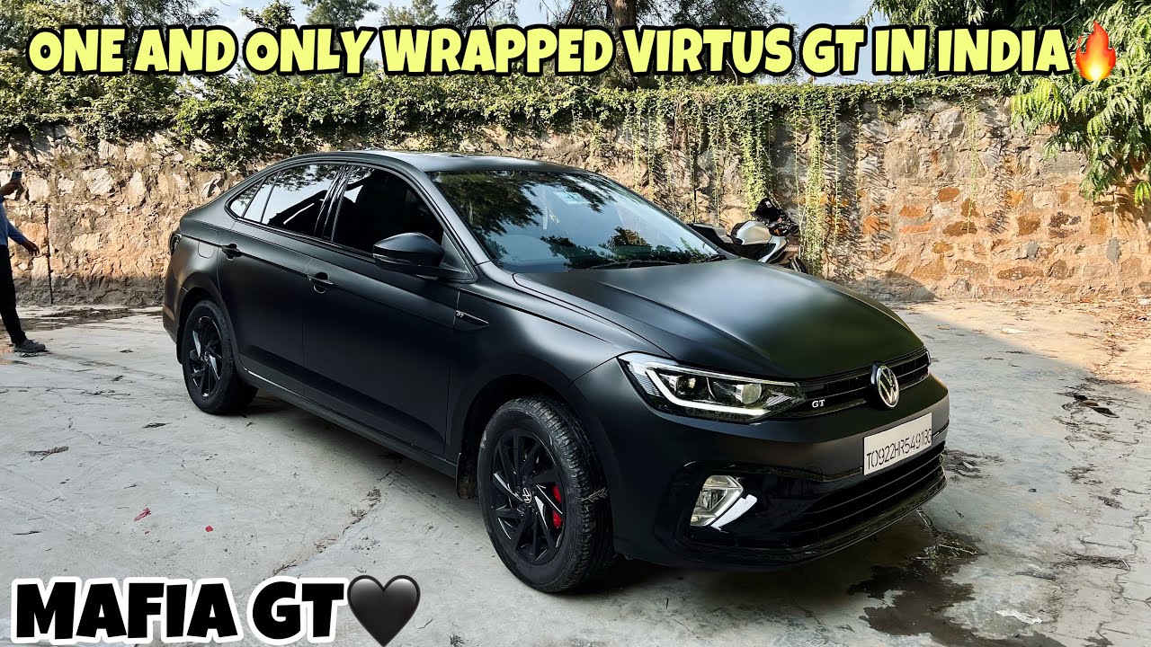 FIRST BLACK VIRTUS GT IN INDIA 🔥🖤 - YouTube
