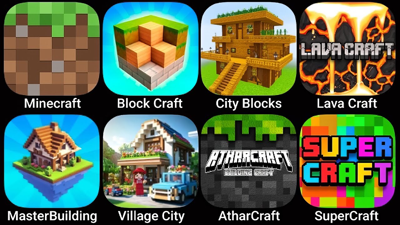 Minecraft,Block Craft 3D,City Blocks,Lava Craft,Master Building,Village ...