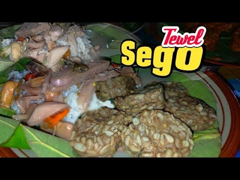 SEGO TEWEL CUMAN 3000 PERAK|| MAKANAN KAS TAMBAKROMO PATI - YouTube