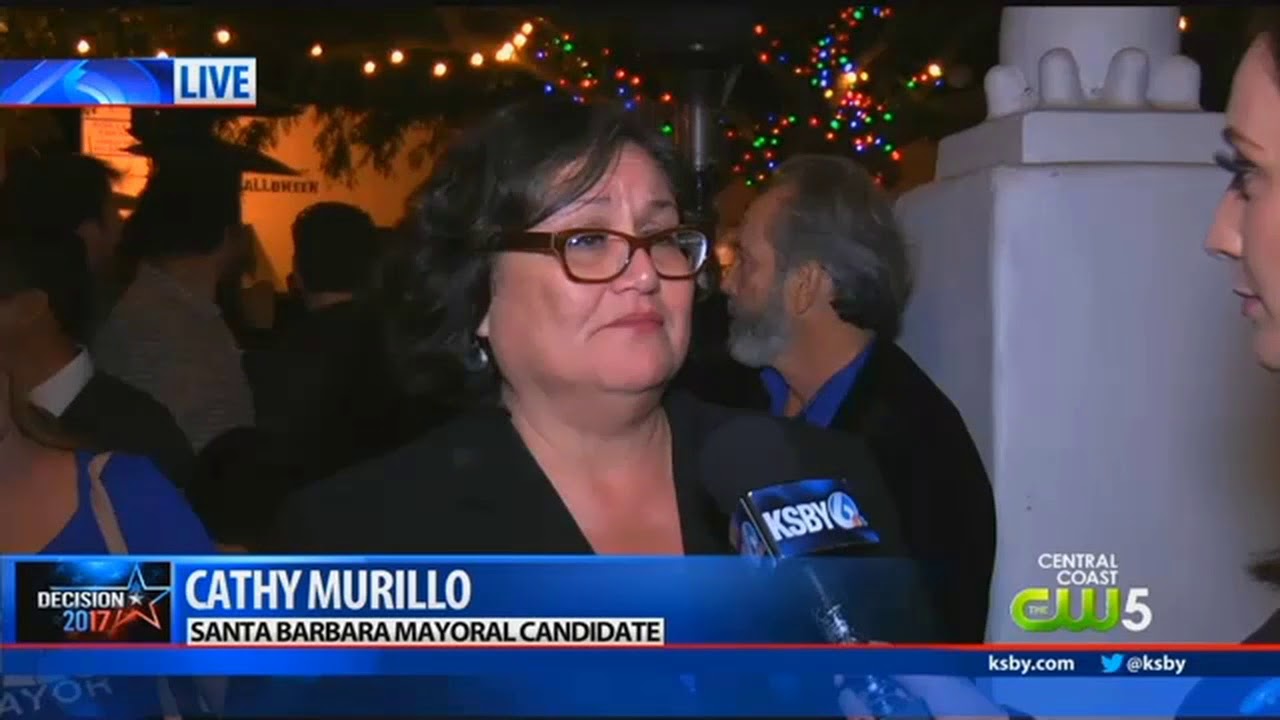 Cathy Murillo reacts to early lead in Santa Barbara mayoral race - YouTube
