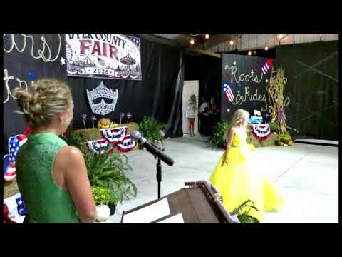 Jr. Pre-Teen Miss Dyer Co. Fair 2026 Ages 9-10
