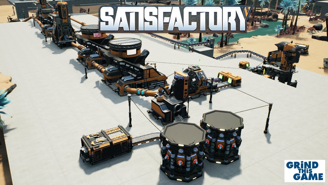 Satisfactory - Micro Reactor Setup - Refined Power Mod - YouTube