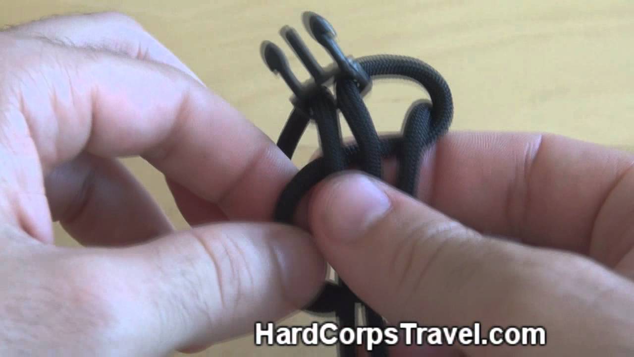 How to Make a Paracord Bracelet with Buckles (Cobra Braid) - YouTube