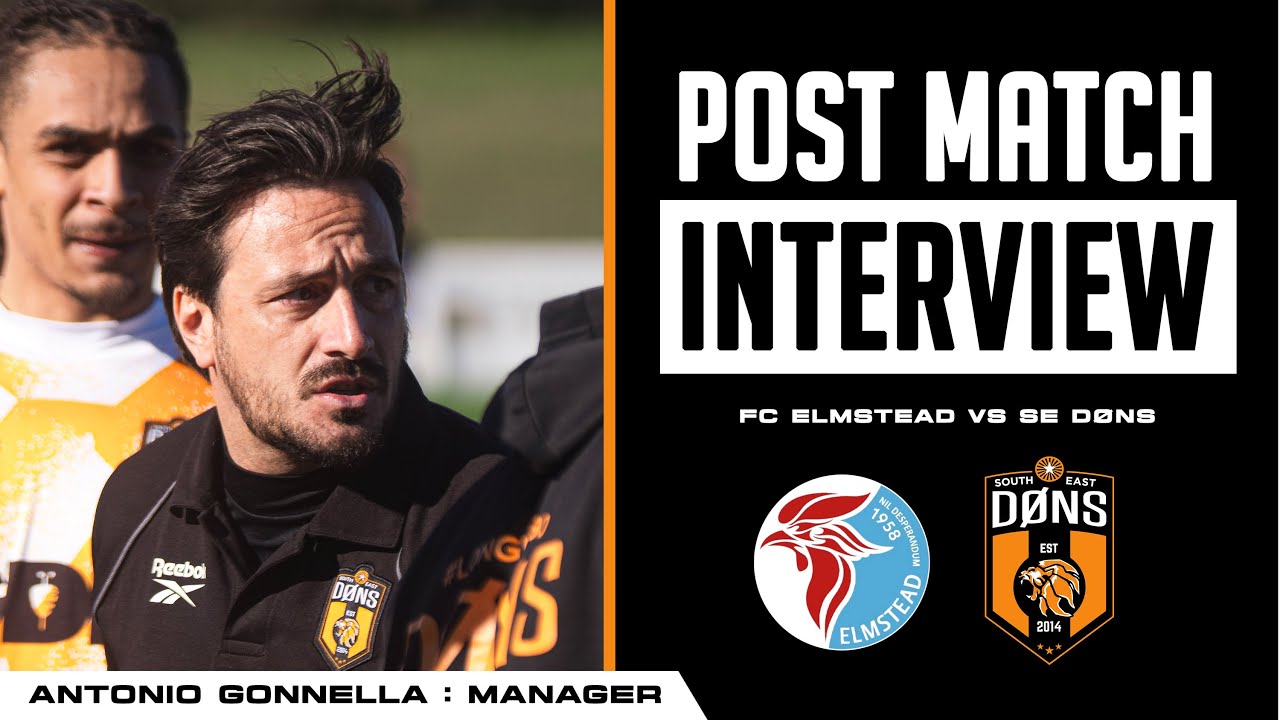 POST MATCH Interview : Antonio Gonnella | SE DONS vs FC Elmstead - YouTube