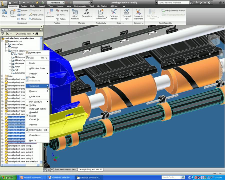 What's New Inventor 2010 Folder & Sub Assm - YouTube