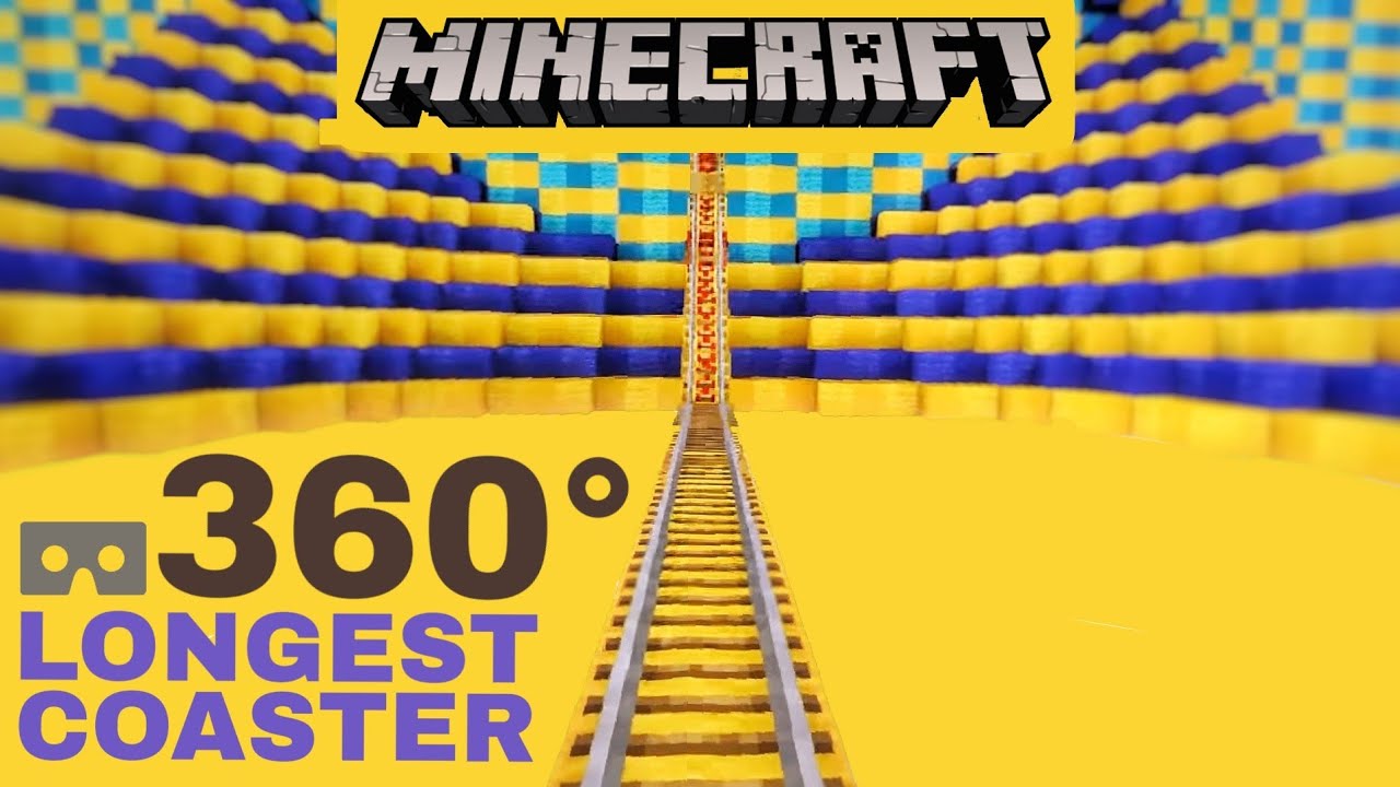 I't cant be more colorful 🌈 Best & Longest 360 VR MINECRAFT ROLLER ...