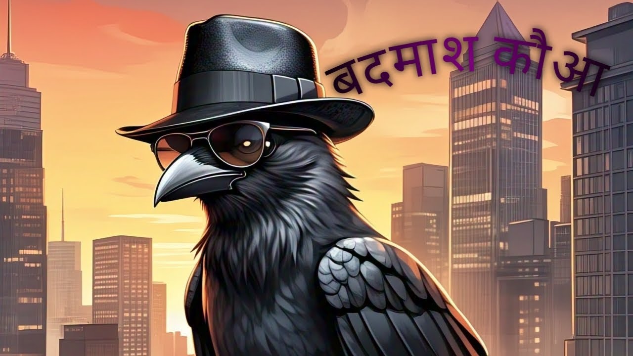 बदमाश कौआ! Bad crow !🥸 Hindi comedy Stories! Comedy funny video - YouTube