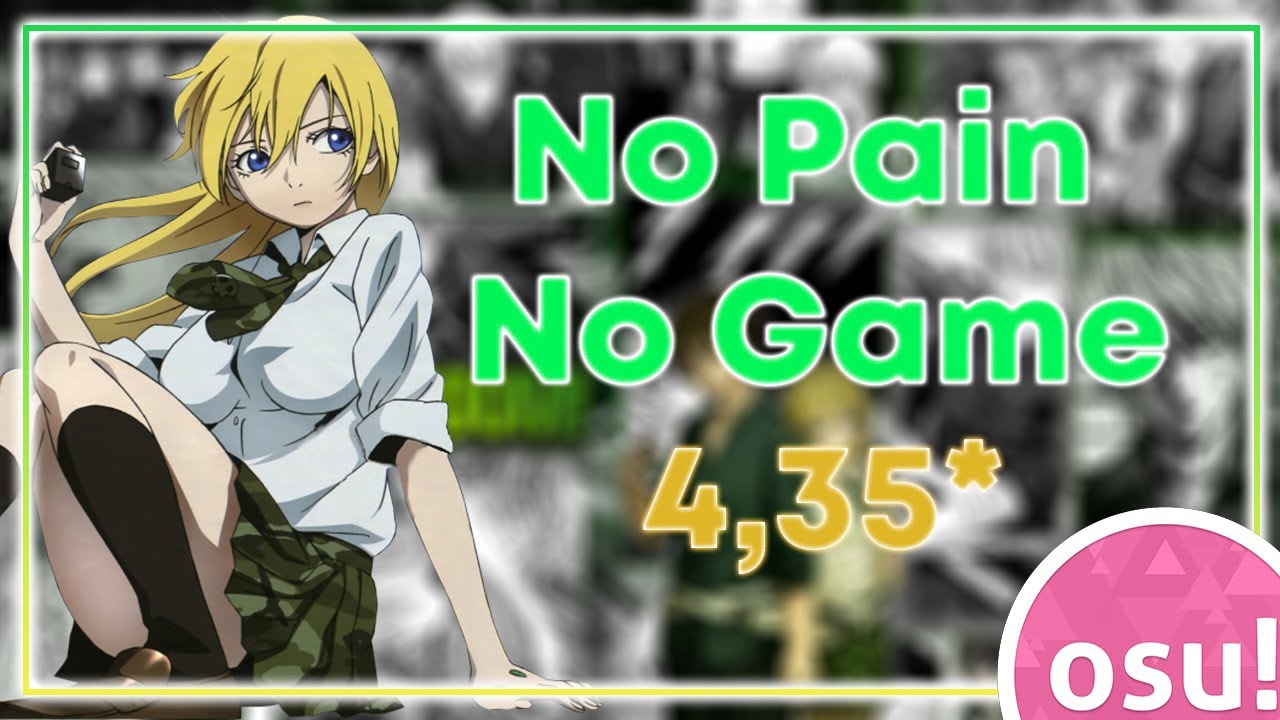 Osu! mania - No Pain No Game 4,35* [4k Insane] - YouTube