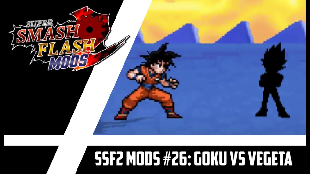 SSF2 Mods# 25 Goku Vs Vegeta - YouTube