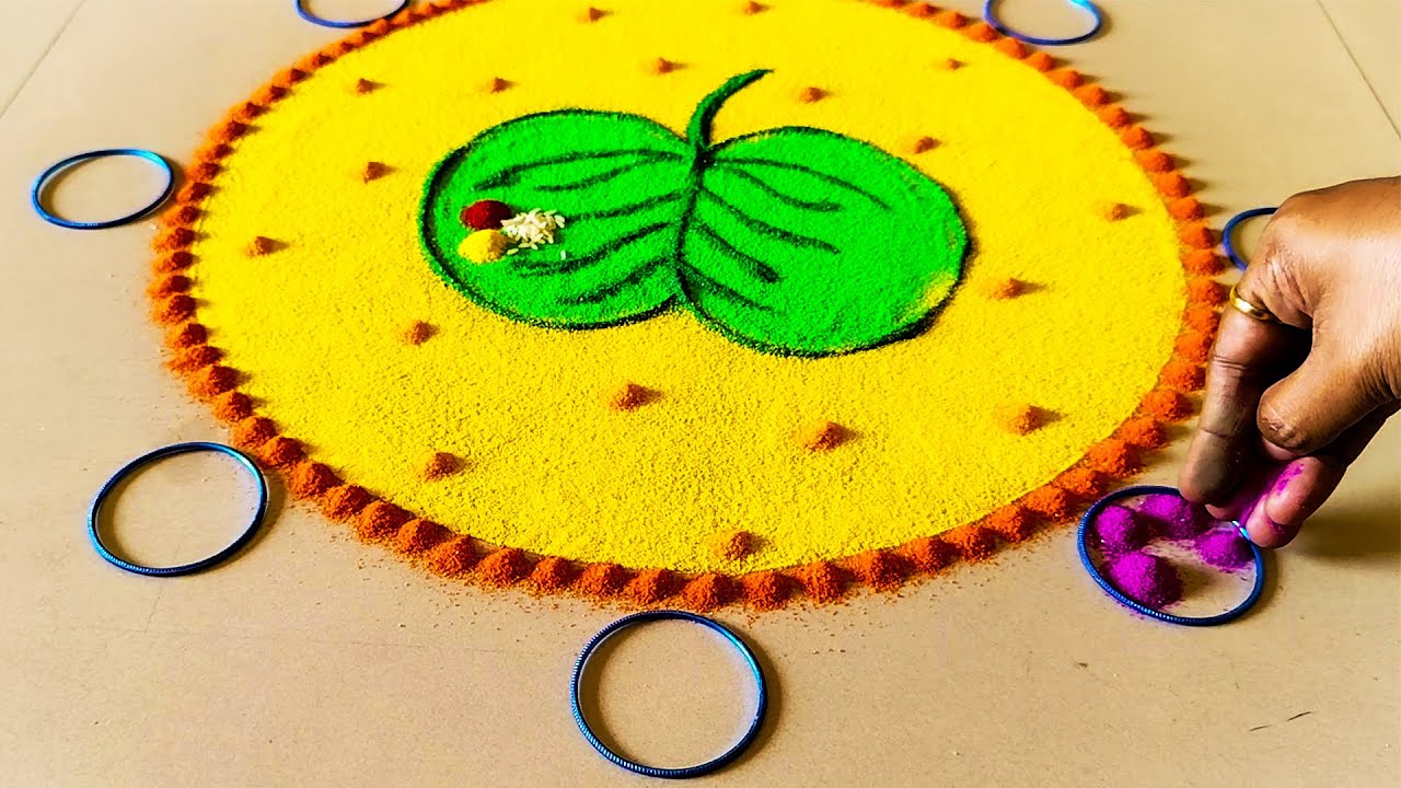 Dussehra Colorful Rangoli Design For Festival / Vijayadashami Special ...