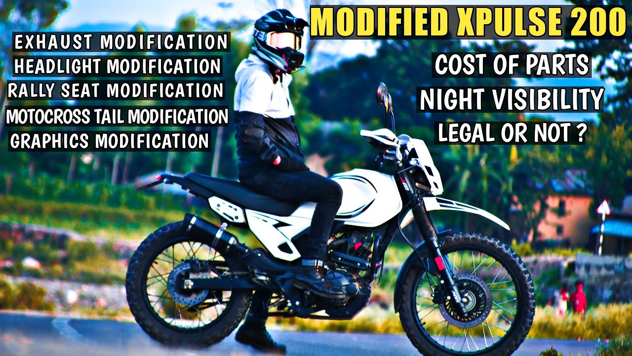 Hero Xpulse 200 Fully Modified to Dirt Bike || Modification review ...