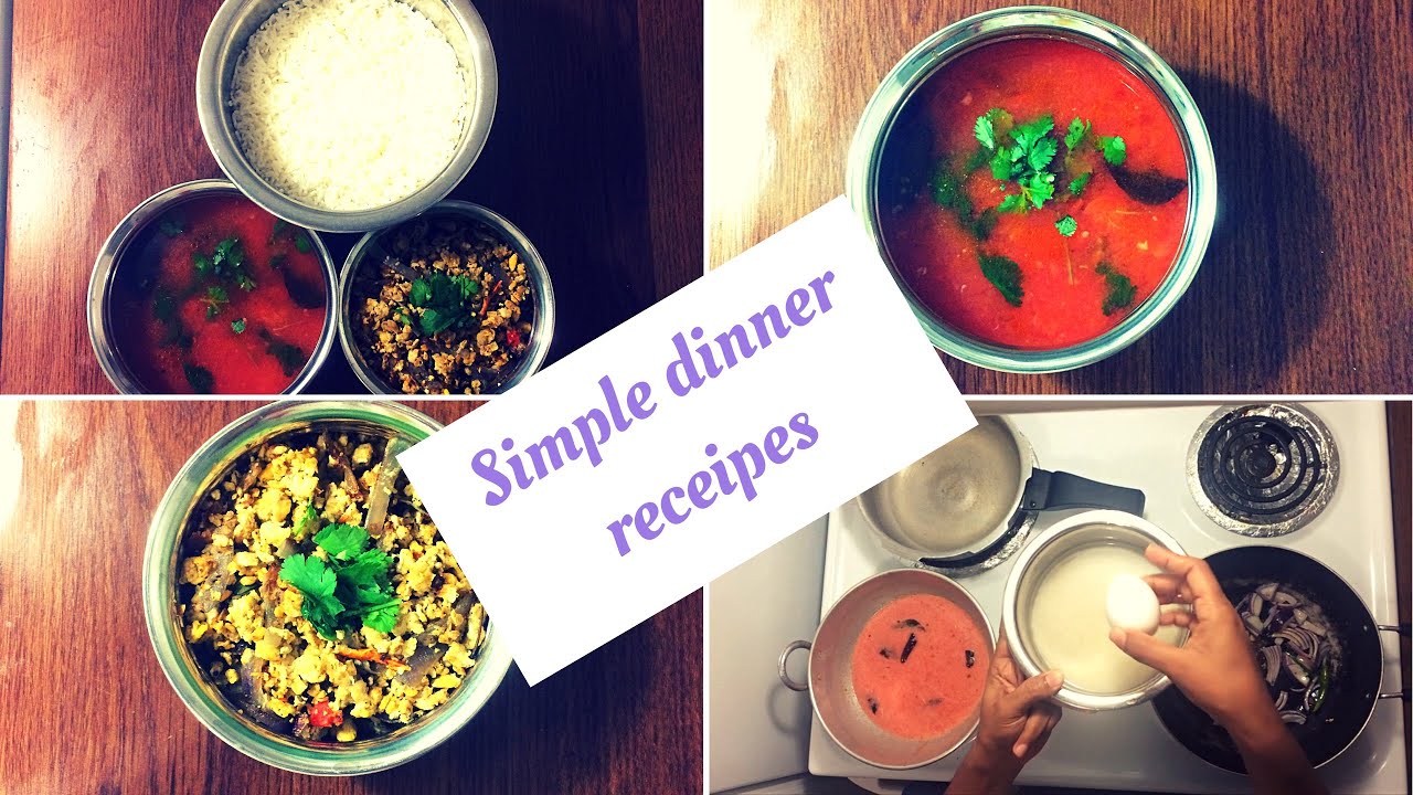 Light and Tasty Rice Dinner | Thakkali rasam , Muttai poriyal | 15 ...